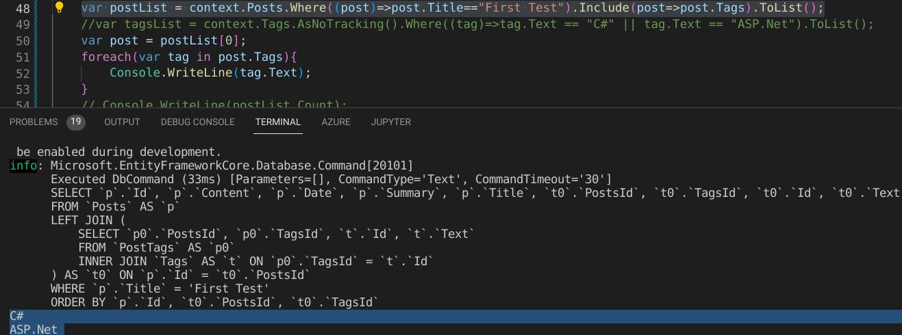 WunderVision - ASP.Net Blog - Setting up EF Core